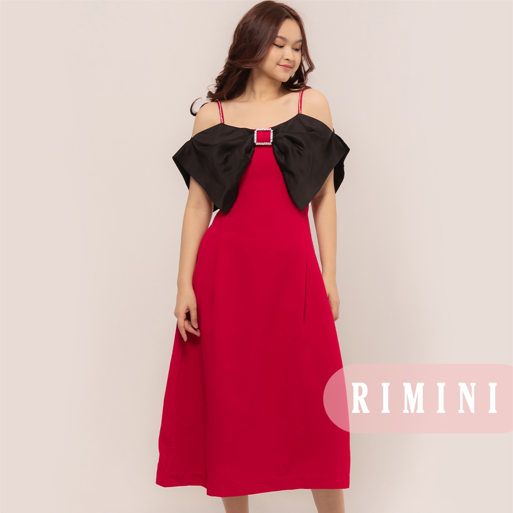 Jual RIMINI - Dress Cewe Gaun Pesta Midi Sabrina xs-xl - Anthea Dress - 85834 | Shopee Indonesia