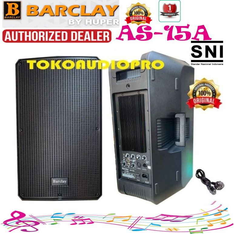 Jual Speaker Aktif Barclay AS15A by Huper Barclay AS-15a By Huper ...