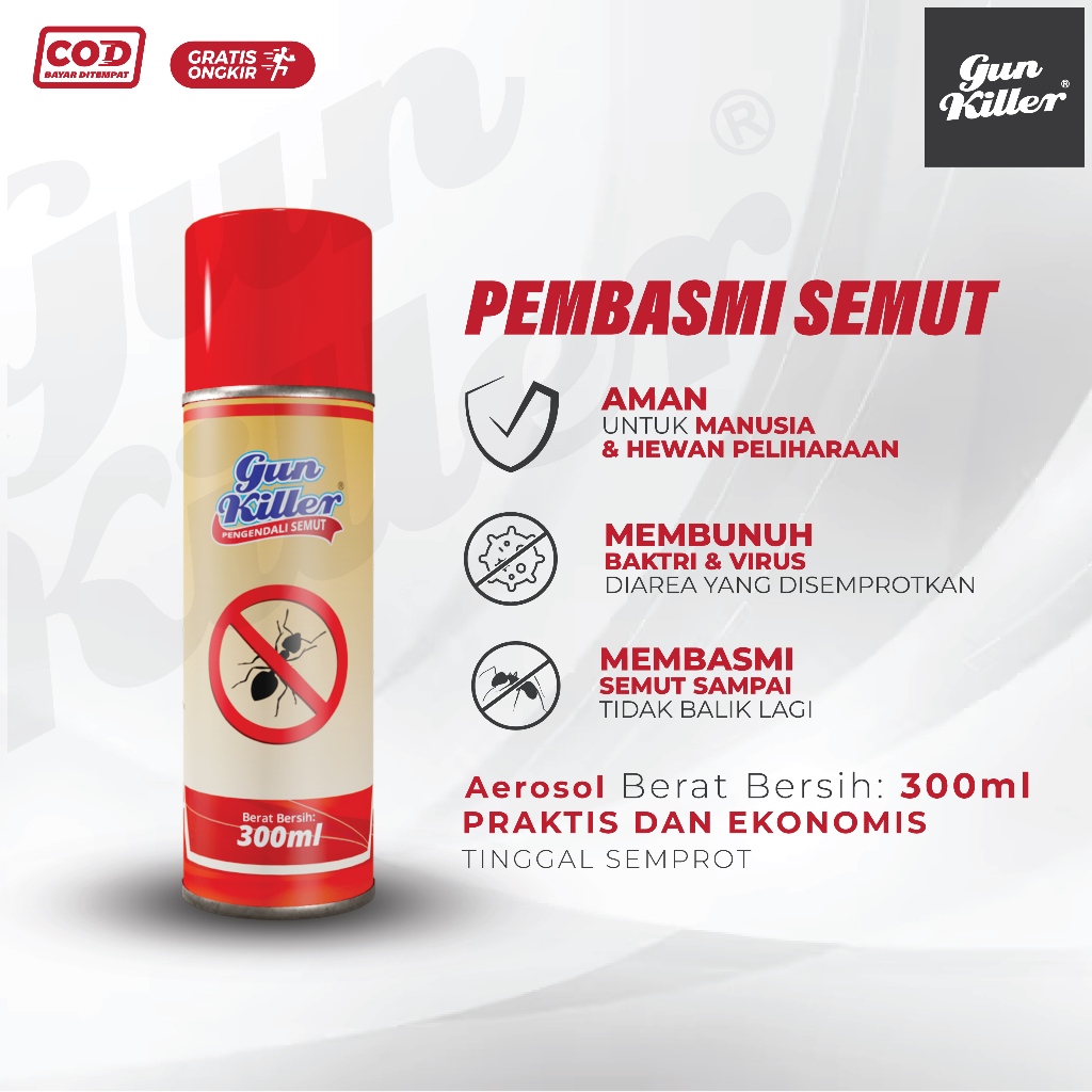 Jual Racun Pembasmi Semut Obat Super Ampuh Aerosol Pengusir Semut Gun ...