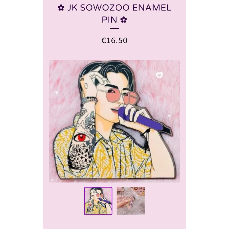 Jual Jungkook JK pin enamel VERY RARE!! READY | Shopee Indonesia