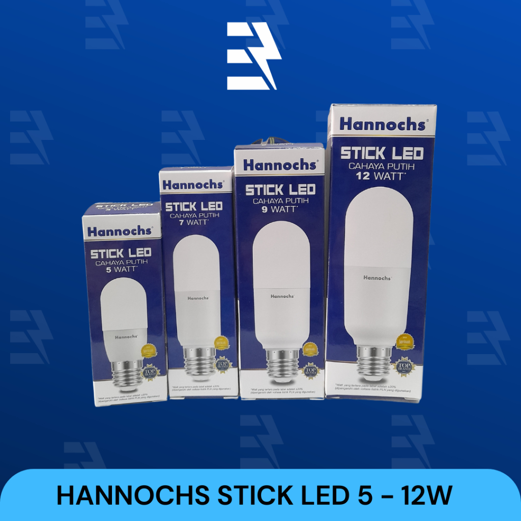 Jual HANNOCHS LAMPU LED STICK 5 WATT , 7 WATT , 9 WATT , 12 WATT CAHAYA PUTIH / COOL DAYLIGHT ...
