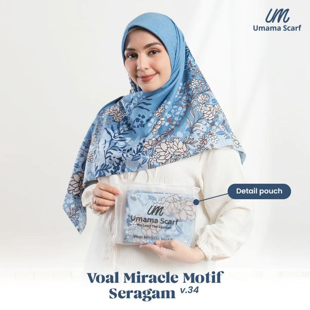 Jual Umama Scarf - Kerudung Motif Jilbab Segi Empat Hijab Daily Voal ...