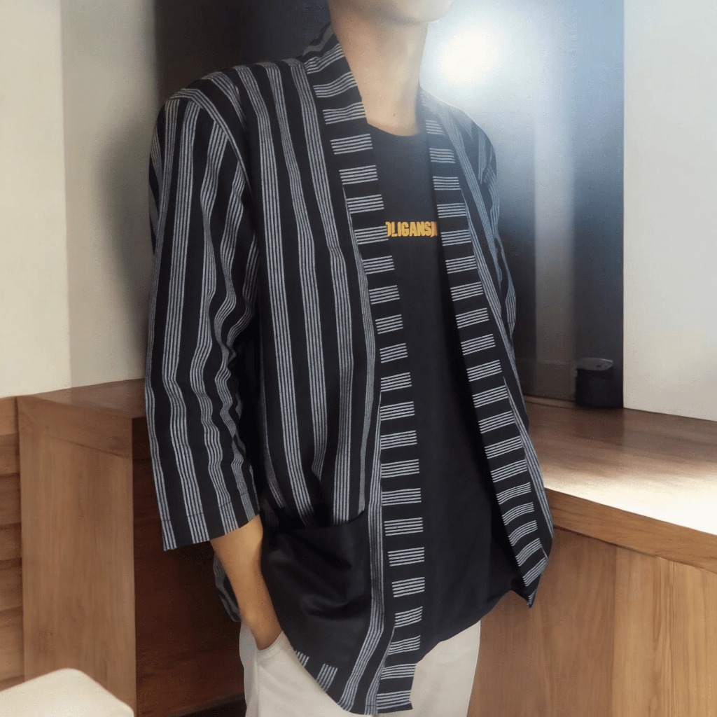Jual Regeneration - Kimono Outer Lurik Jawa Kain Tenun Original Asli ...