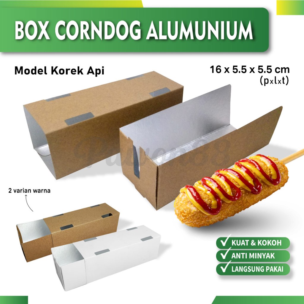 Jual Box CORN DOG - Kotak Dus CORNDOG - Murah | Shopee Indonesia