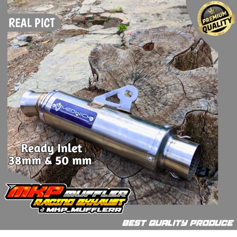Jual Medwick Slincer Knalpot Samlong inlet 38mm/50mm SARANGAN FULL ...