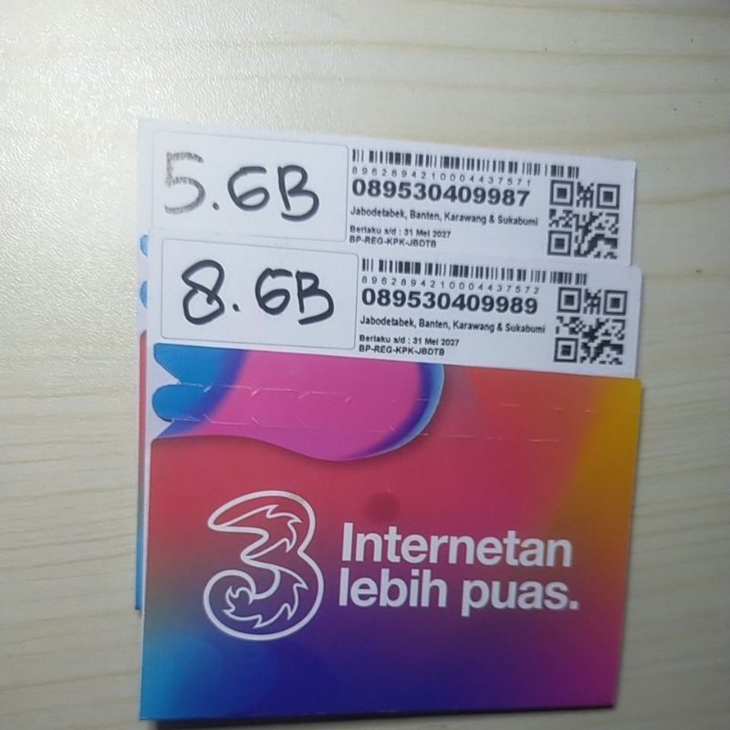 Jual perdana tri Happy 8.GB | Shopee Indonesia