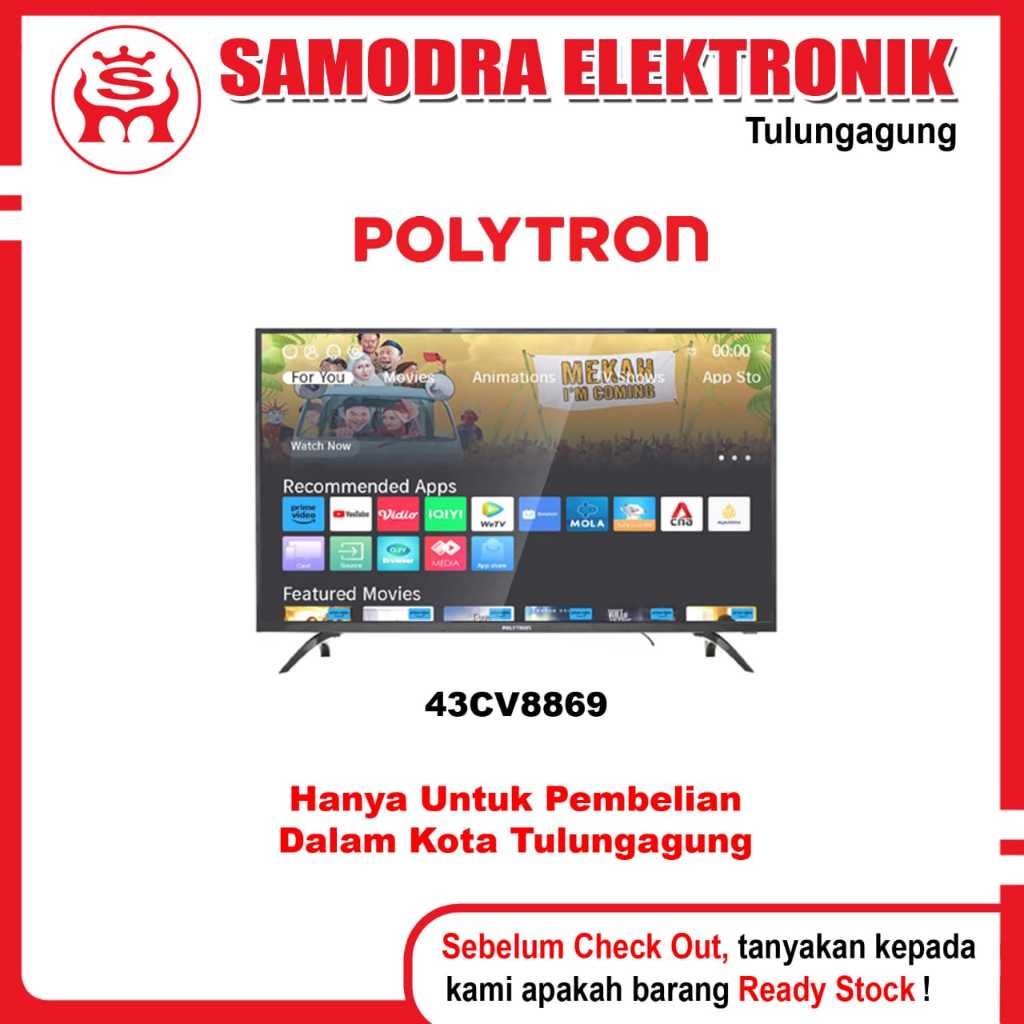 Jual LED Polytron 43CV8869 | LED Polytron 43inch | LED Polytron Smart ...
