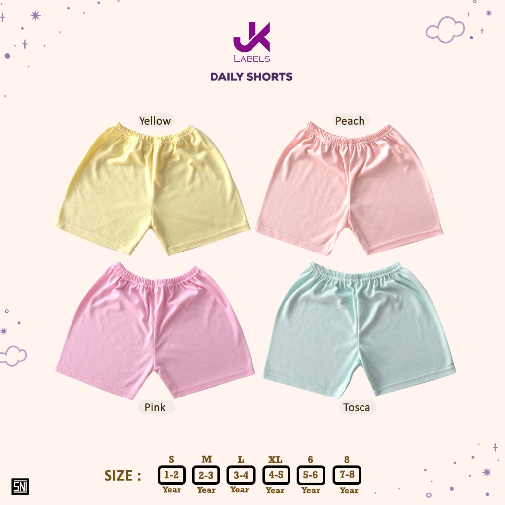 Jual JK LABELS - Daily Short (1 - 8 Tahun) | Shopee Indonesia
