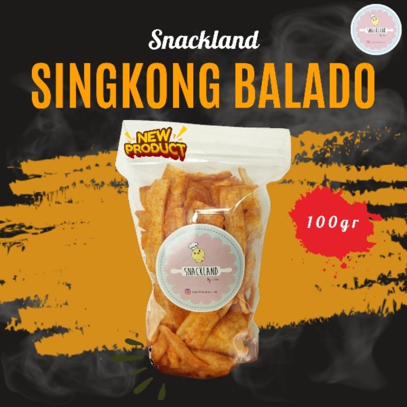 Jual Snack Keripik Singkong Balado 100gr Cemilan Makanan Ringan ...