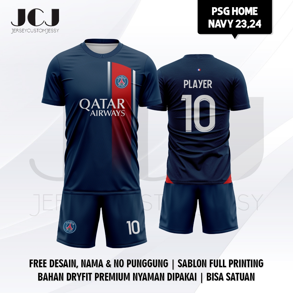 Jual Jersey Sepak Bola Custom Club Eropa - Jersey Custom Free Nama dan ...