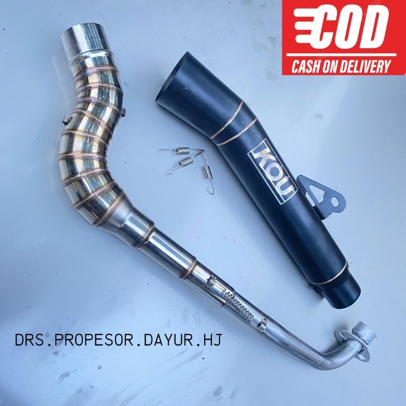 Jual 0Highmount Daeng sai4 open pipe Xrm 125/Xrm 110 Wave 125 Wave 100 ...