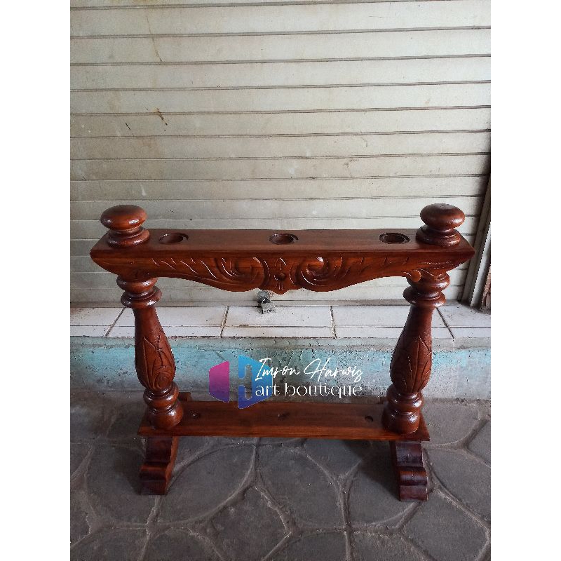 Jual Jagrak Landeyan Tiang bendera Tom bak Kayu Jati bubut ukiran ...