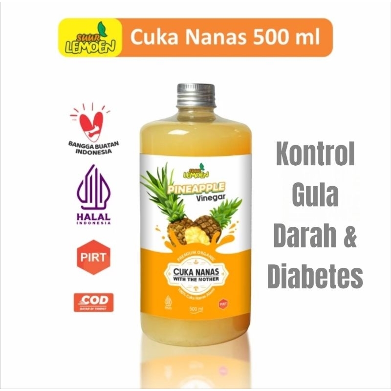Jual Cuka Nanas 500ML Obat Diabetes Sehat Alami - Organic Pineapple ...