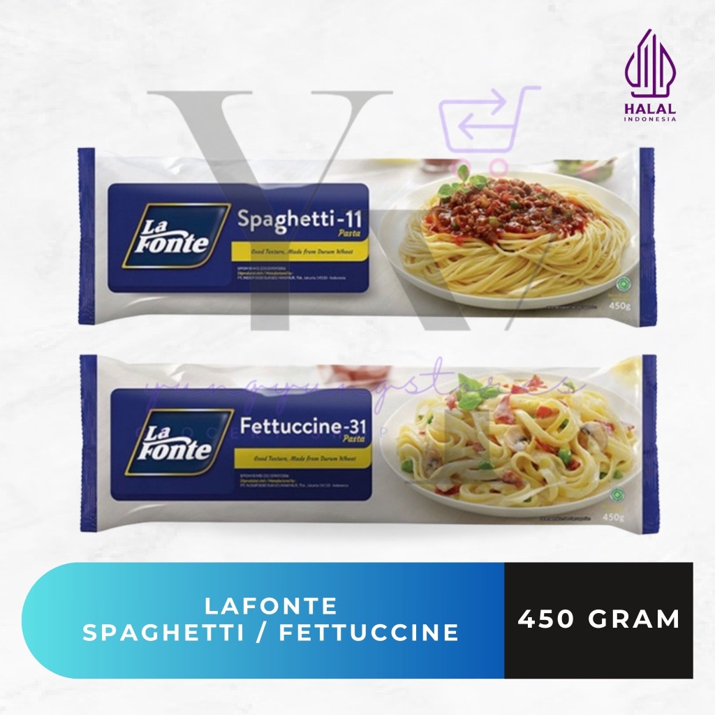 Jual Lafonte Pasta Spaghetti-11 / Fettuccine-31 450 gram | Shopee Indonesia