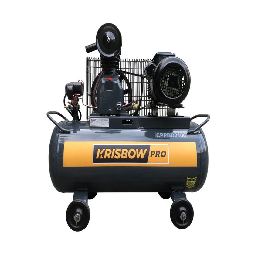 Jual COMPRESSOR 1HP 60L 10BAR 220V 1PH KRISBOW 10029557 | Shopee Indonesia