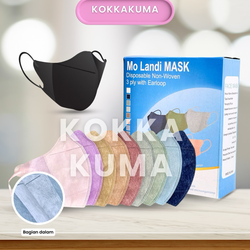 Jual ( KKM ) MO LANDI 3 Ply Masker Duckbill Dewasa Set Isi 50 Pcs Mix ...