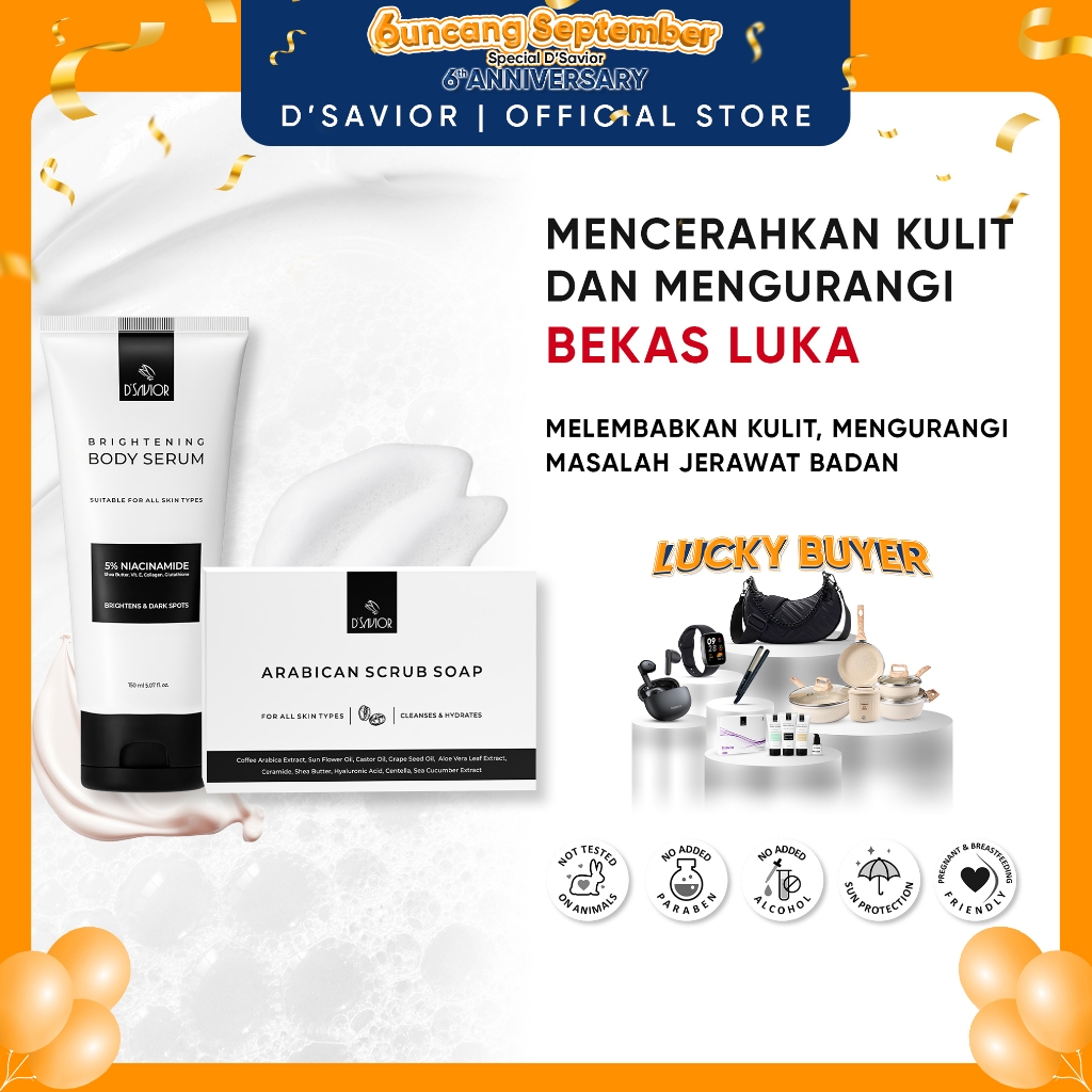 Jual D'SAVIOR Dark Spot Repair | Body Serum 150ml Arabican Soap ...