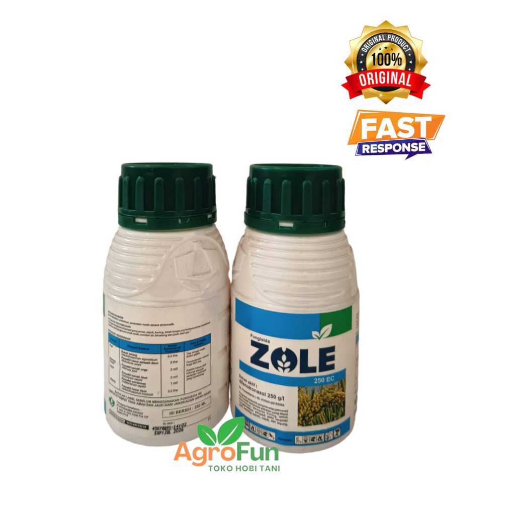 Jual FUNGISIDA ZOLE 250EC 250ML (DIFENOKONAZOL) - MENGATASI PATAH LEHER ...
