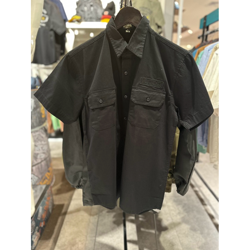 Jual VONDUTCH baju kemeja workshirt hitam polos NEW ORIGINAL 100% ...