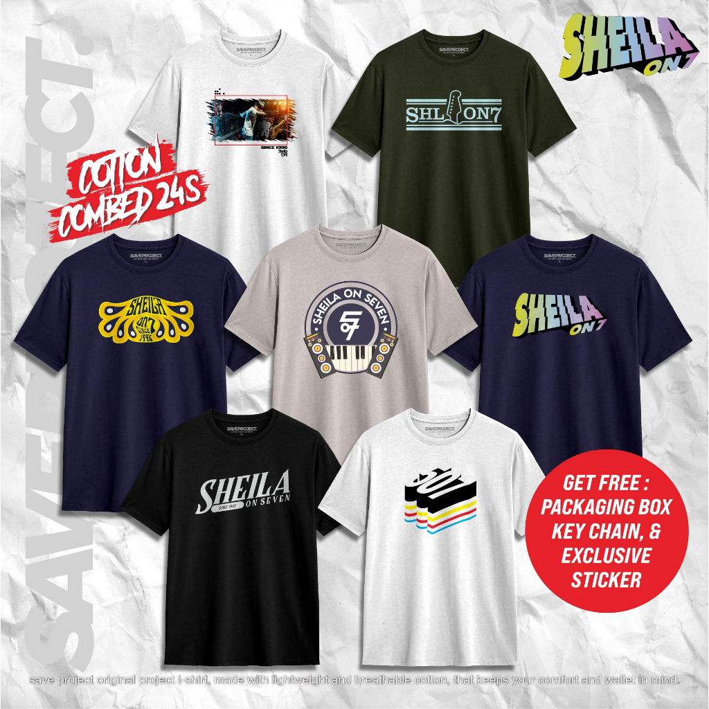 Jual SAVE Project | Kaos Sheila On 7 Series III | T-Shirt Sheila Gank ...