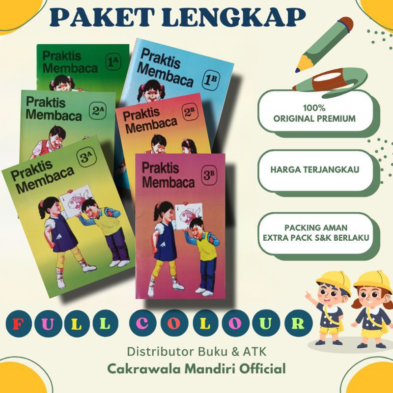 Jual Paket Lengkap 6 Buku Praktis Membaca 1A - 1B - 2A - 2B - 3A - 3B ...