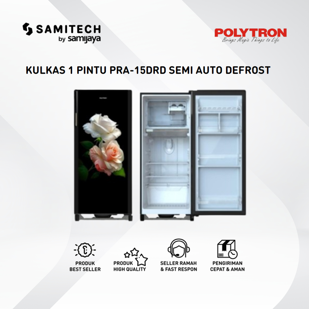 Jual Kulkas 1 Pintu POLYTRON PRA-15DRD ROSE Semi Auto Defrost | Shopee ...