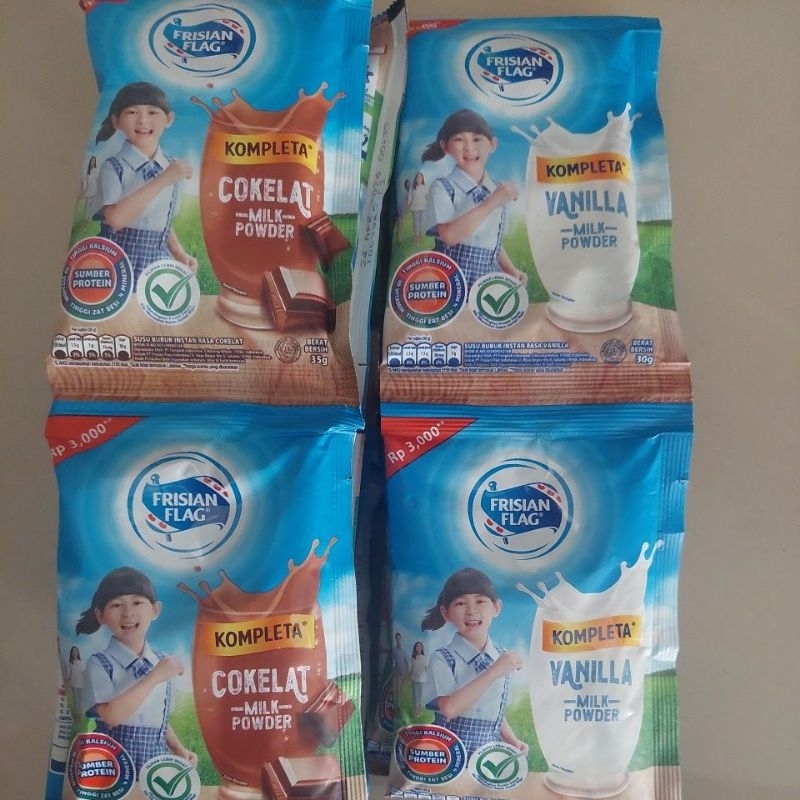 Jual Frisian Kompleta Renceng 5x35gr Bendera Bubuk Kompeta Susu Bendera ...