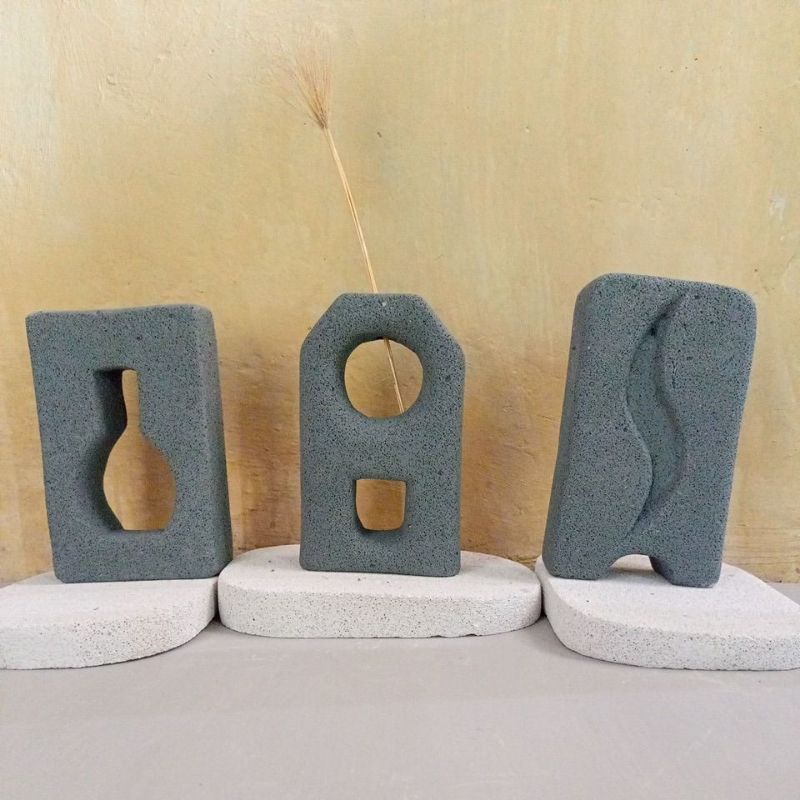 Jual VAS ESTETIK/VAS MEDIUM/VAS BATU/VAS BUNGA/VASA AESTHETIC. | Shopee ...