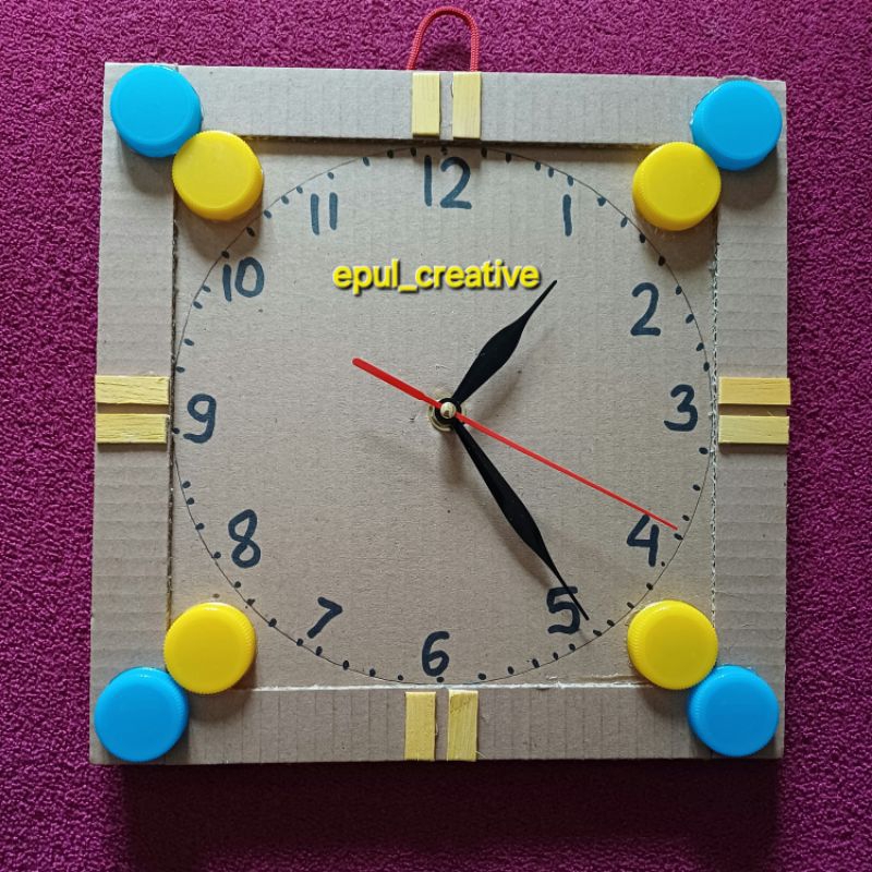 Jual prakarya jam dinding dari kardus pakai mesin | Shopee Indonesia