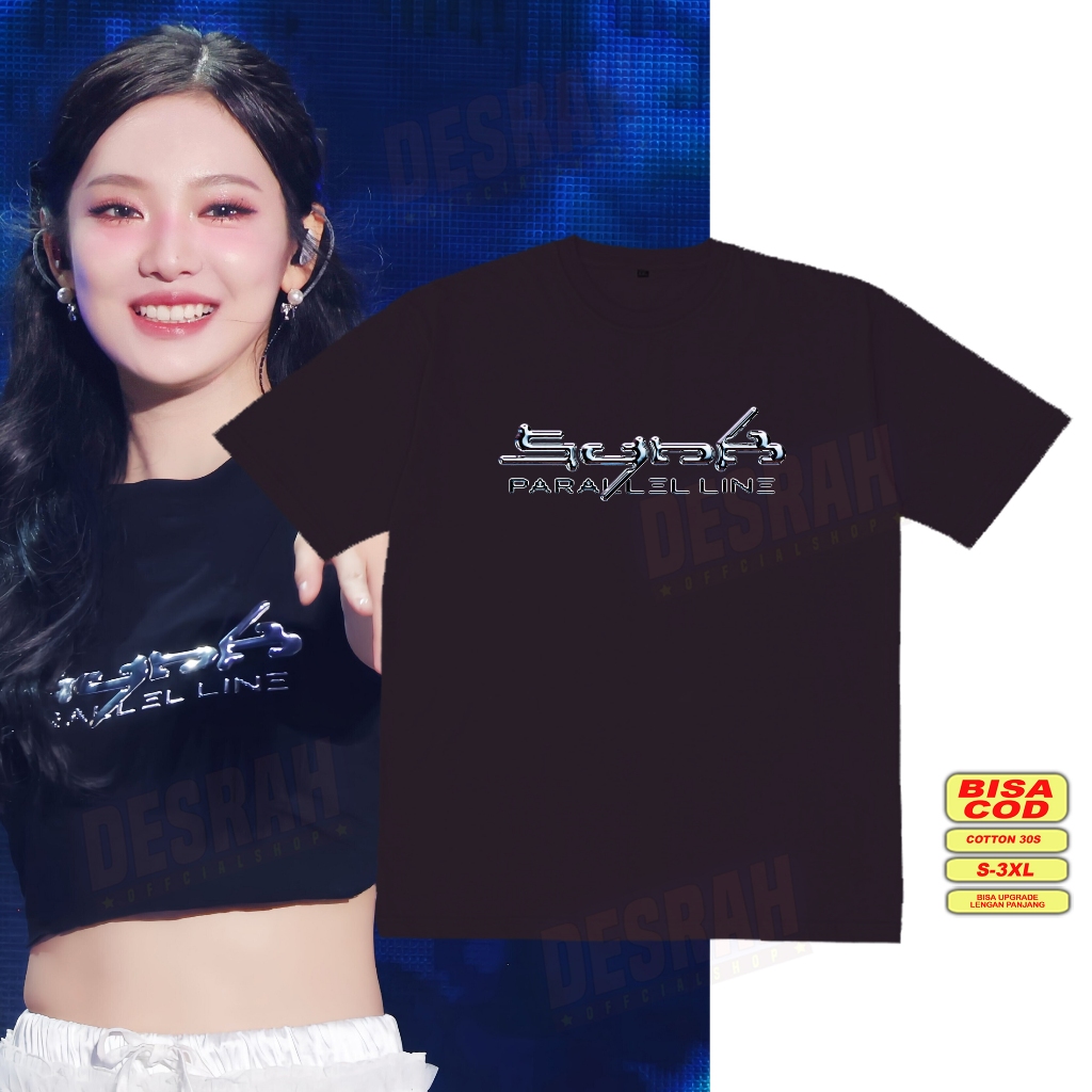 Jual kaos korean kpop AESPA world tour SYNK PARALLEL LINE logo besar ...