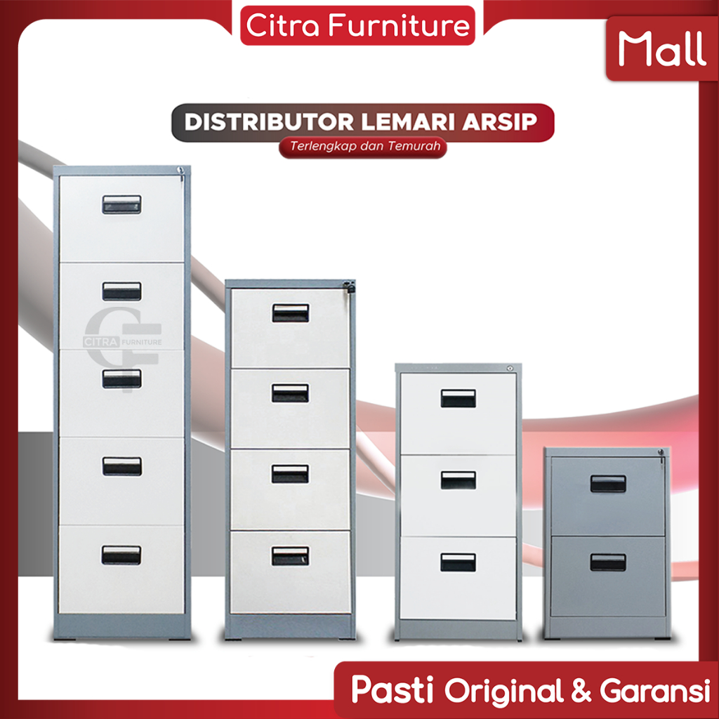 Jual Citra Furniture SHUMO ® Filling Cabinet 4 Laci Drawer Besi | 2 ...