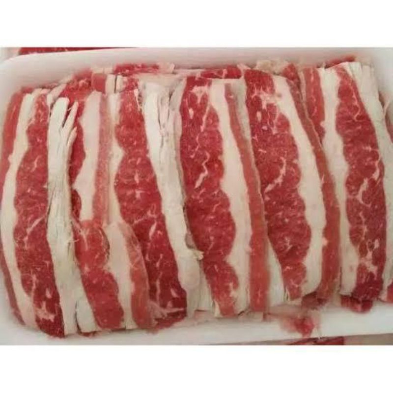 Jual Beef slice frozen 500gr,Daging iris beku, Halal / (free lada bubuk ...