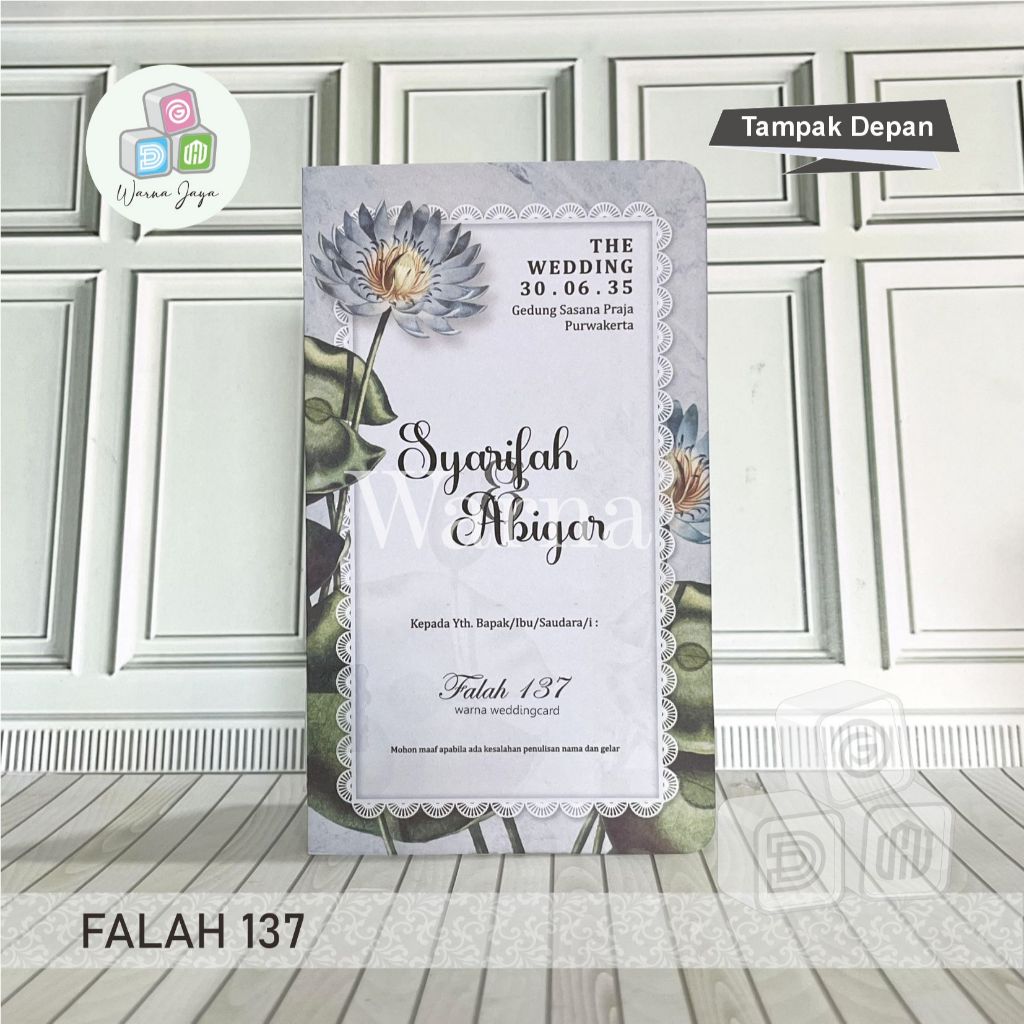 Jual Undangan Pernikahan Murah Elegan / FALAH 137 / Blangko Undangan ...