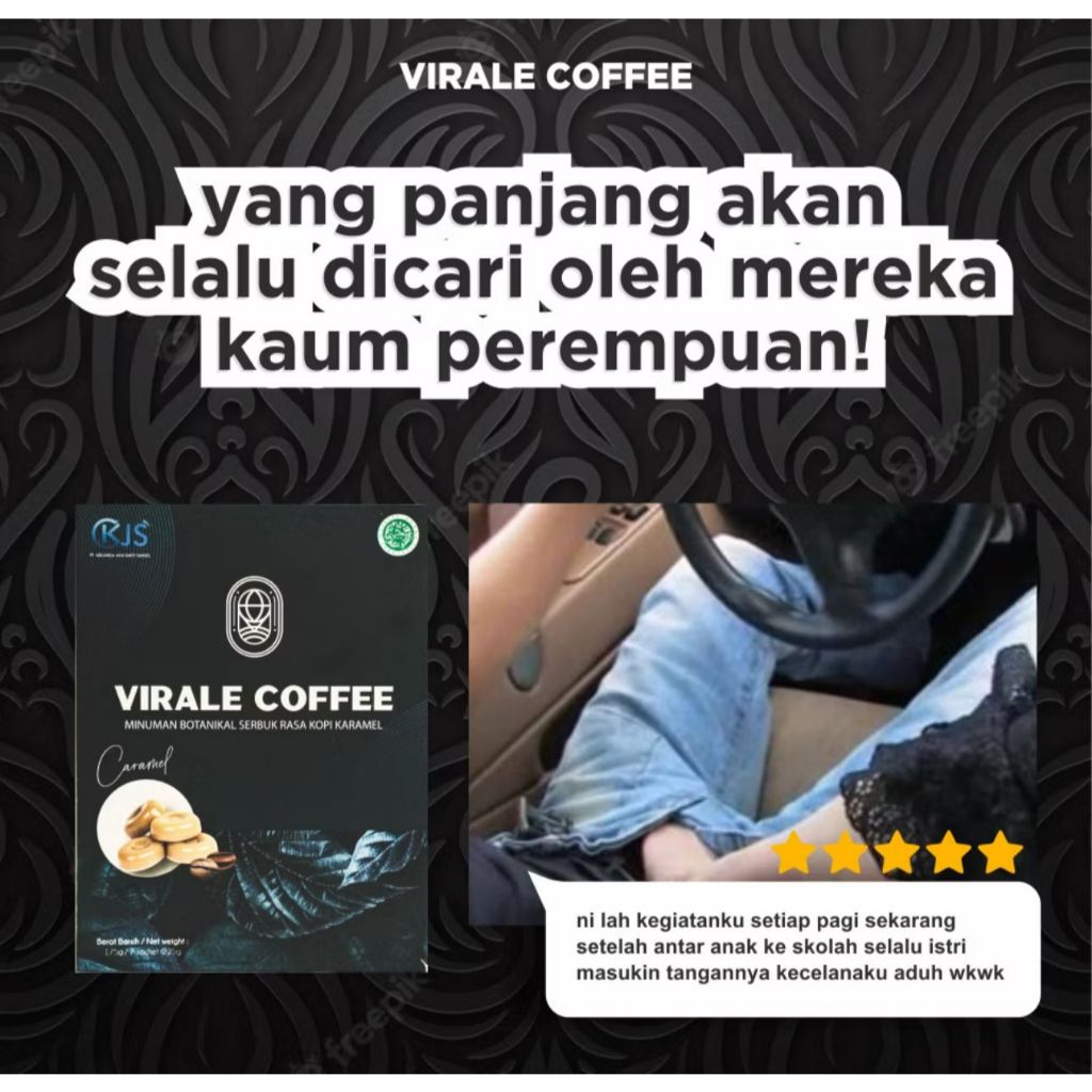 Jual VIRALE COFFE ORIGINAL 100% Kopi Pria Dewasa Tahan Lama diranjang ...