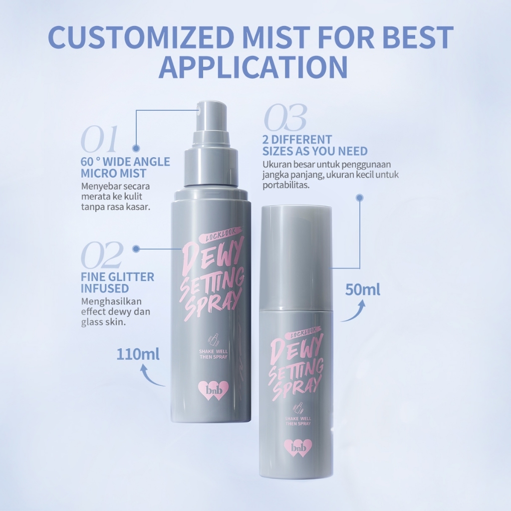 Jual BARENBLISS BNB DEWY LOCKLOOK SETTING SPRAY | Shopee Indonesia
