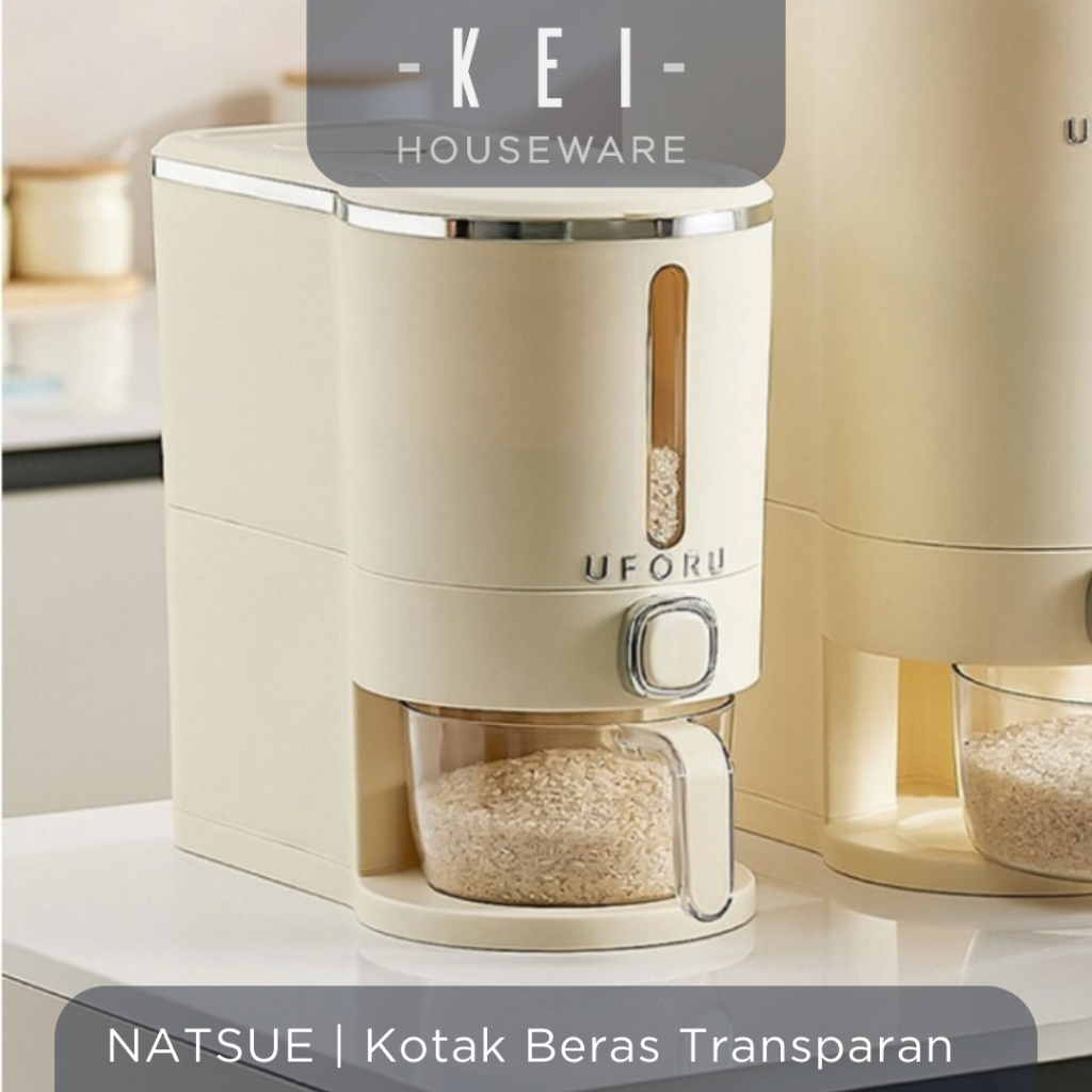 Jual 【KEI】NATSUE Penyimpanan Grains Insect Proof Dispenser Beras Anti ...