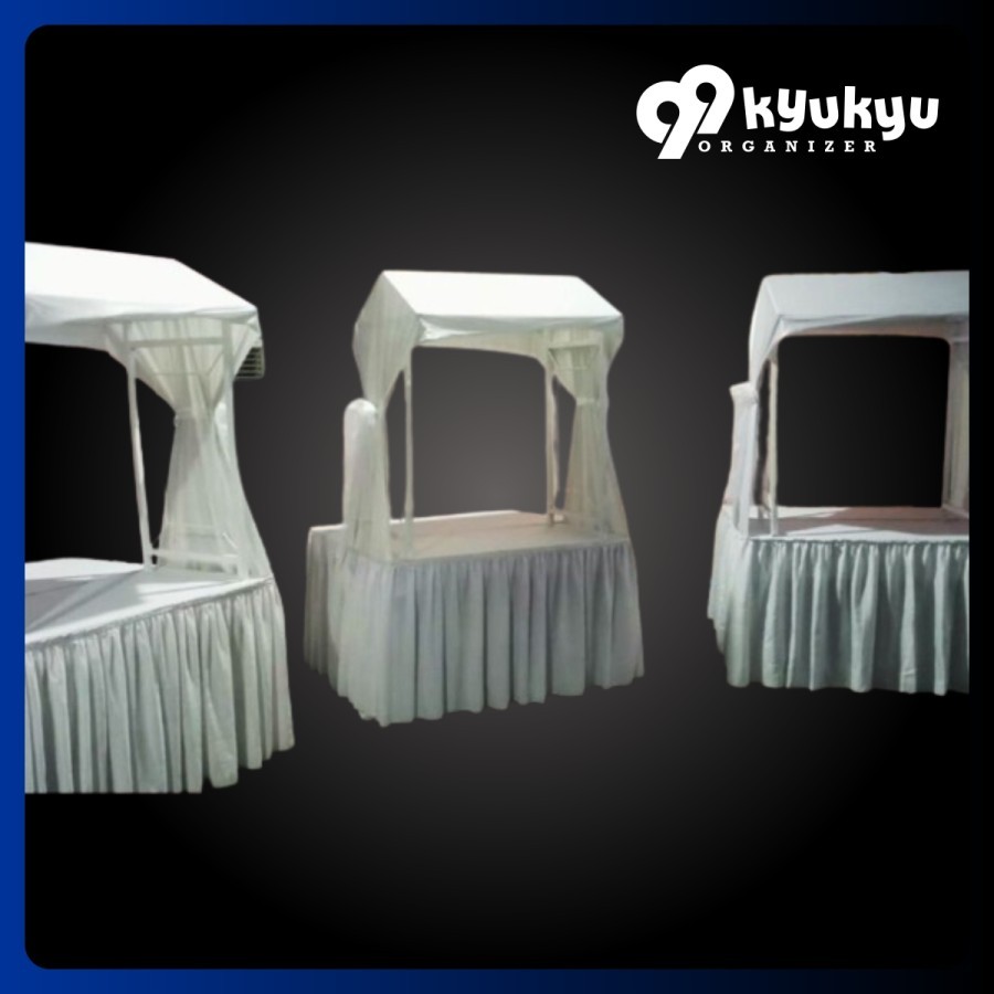 Jual Sewa gubukan lengkap meja, rangka gubukan, cover kain | Shopee ...