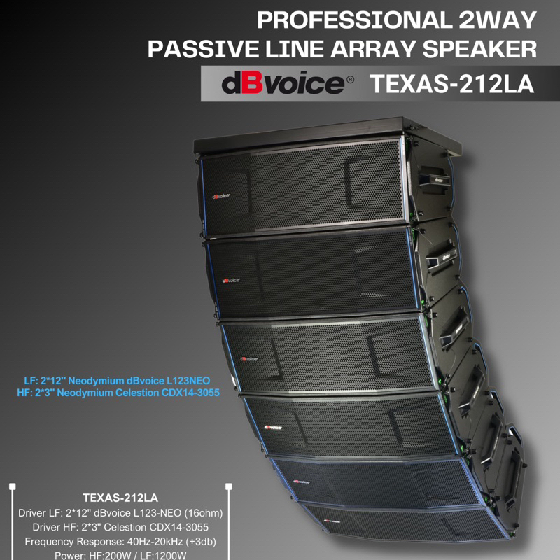 Jual Speaker Line Array Dbvoice TEXAS 212 LA Original 2x 12 inch Array ...