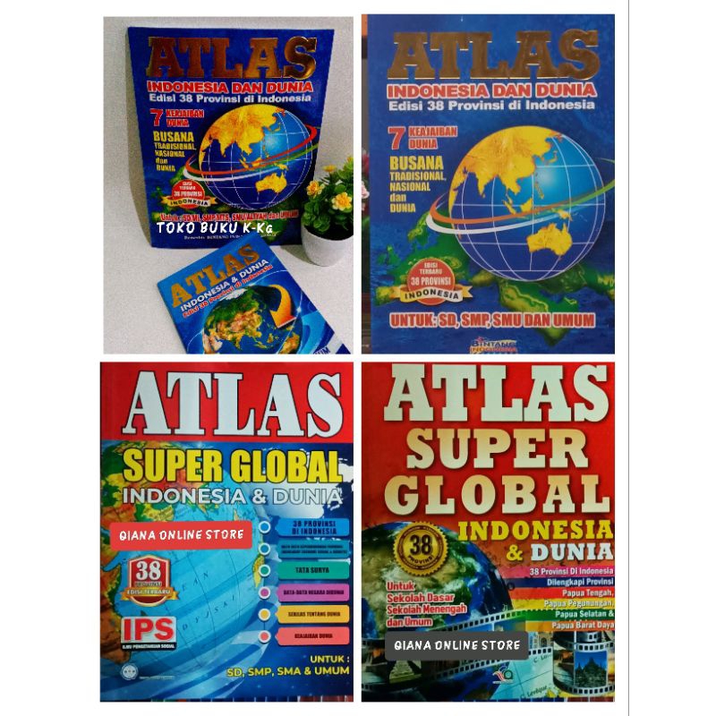 Jual BUKU ATLAS UKURAN BESAR A4 (20X28) ORIGINAL | Shopee Indonesia