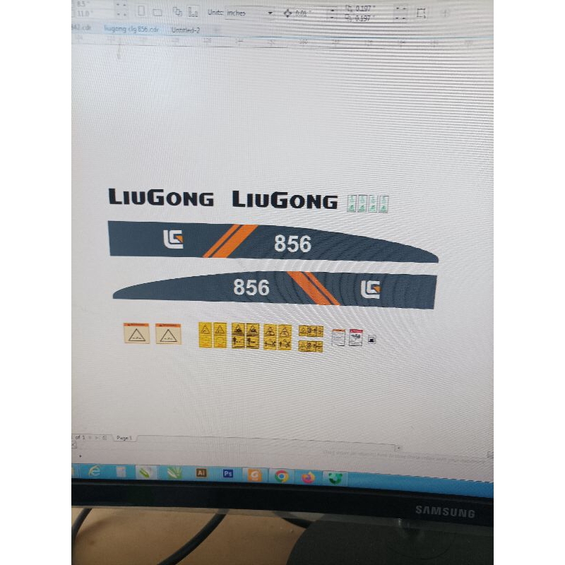 Jual Stiker Wheel Loader Liugong 856 | Shopee Indonesia