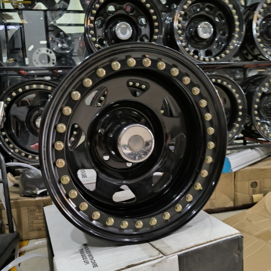 Jual Velg Besi 8Spoke Beadlock 16x8.0 6H 1397 et-28 Ring 16 R16 Lebar 8 ...