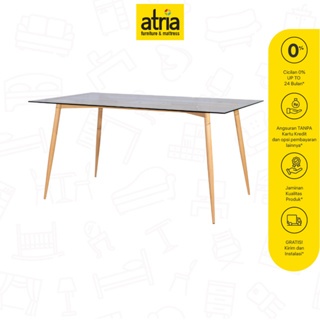 Jual Atria Meja Kaca Bening Stefany Persegi Panjang | Shopee Indonesia