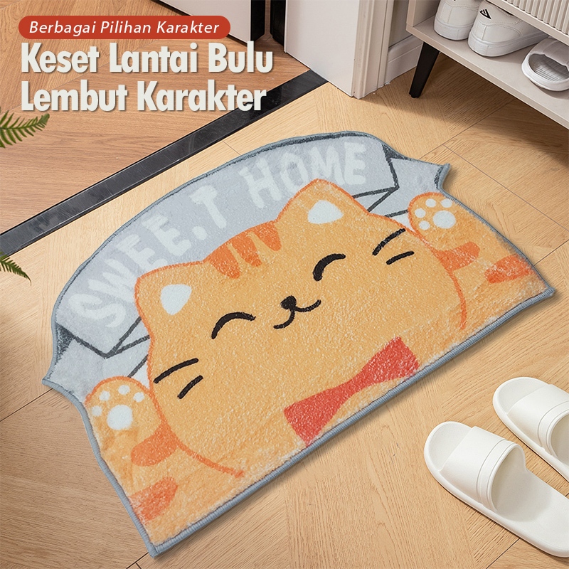 Jual Keset Kaki Bulu Keset Kaki Microfiber Anti Slip Lembut Keset Kaki ...