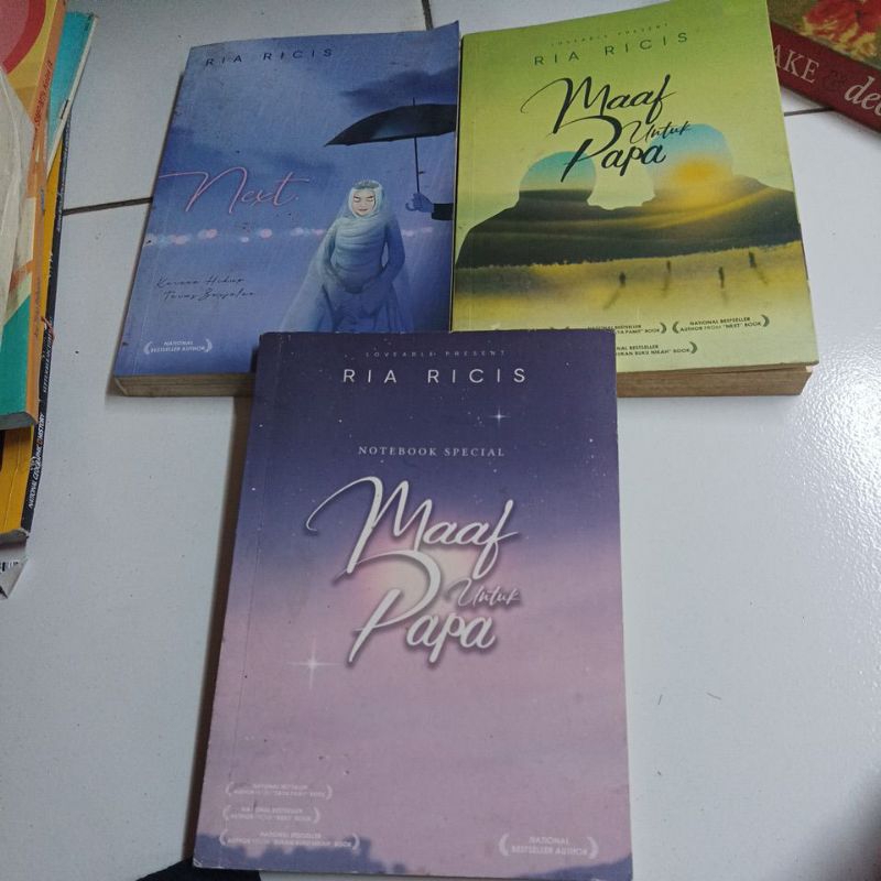 Jual paket 3 buku novel inspirasi ria ricis bekas original | Shopee ...