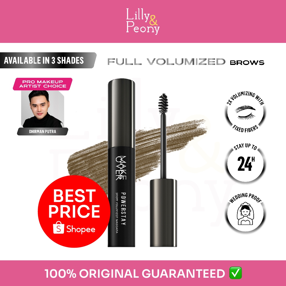 Jual [LAST STOCK] Make Over Powerstay Brow Volumizer Mascara - Browcara ...