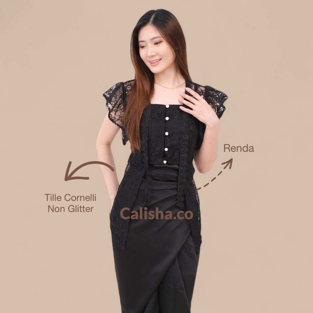 Jual Maharani Outer by Calisha Kutubaru Outer Cornelli Kutubaru Kebaya ...