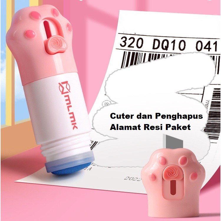 Jual Alat Penghapus Resi 2in1 Cutter Pembuka Paket penghilang informasi ...