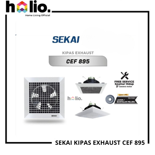 Jual SEKAI Exhaust Ceiling Fan - Kipas Angin Hexos Plafon 10 Inch CEF ...