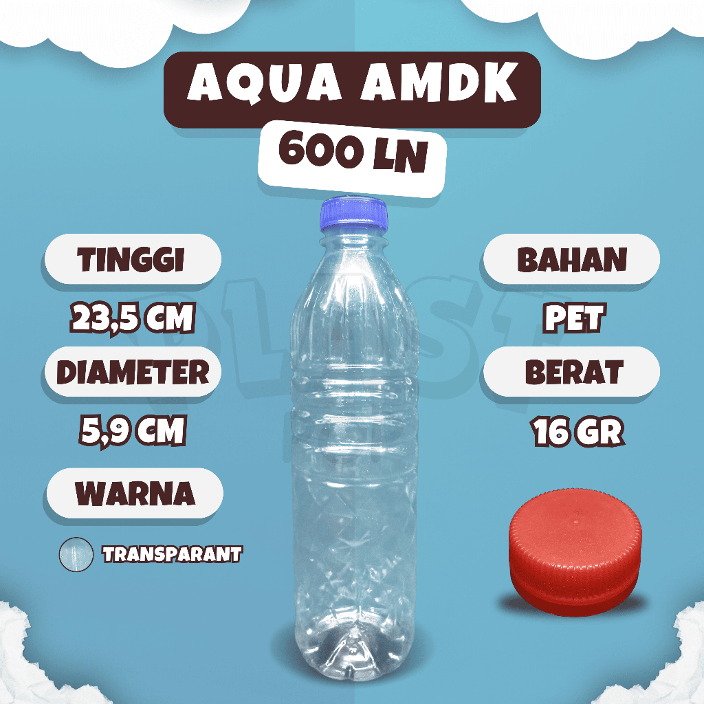Jual (Instant & Same Day) Botol Plastik AMDK LN PET 600 ml DIAMOND ...
