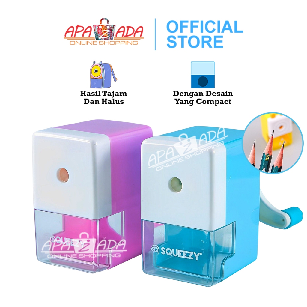 Jual Apazada - Serutan Pensil Meja [1 Pcs] / Rautan Pengserut Putar ...